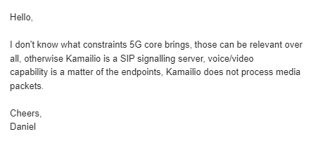 Does Open5GS supports Voice and Video call support for 5G? · Issue #1938 · open5gs/open5gs · GitHub