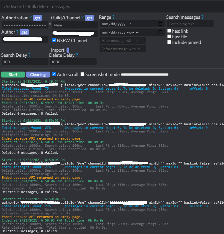Can't Delete Messages Anymore[Question] · Issue #256 · victornpb ...
