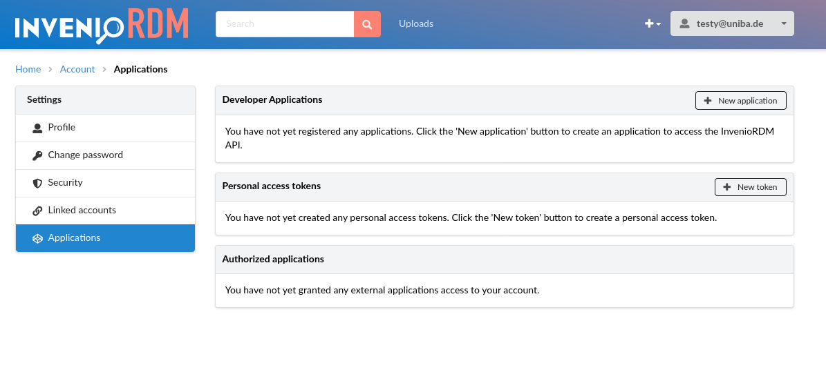 Creating access token via ui does not lead back to the application overview · Issue #1143 ...