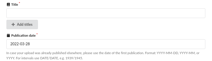Remove fields in plain 'new upload' that look as they are required, but are not · Issue #1414 ...