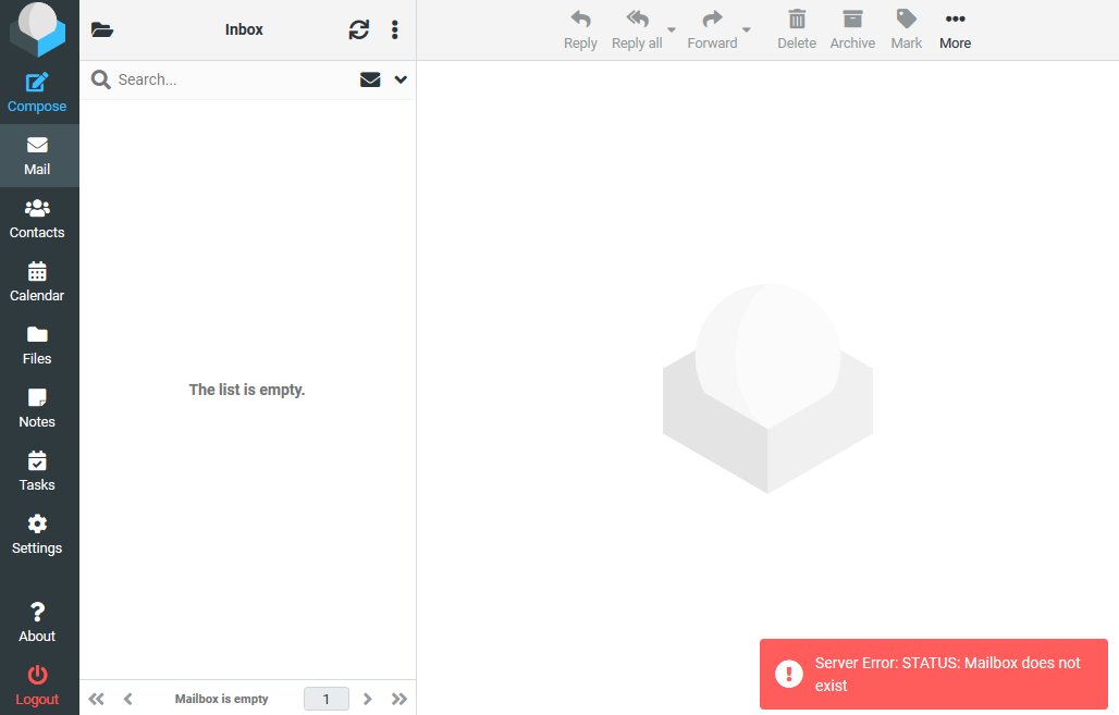 Server Error: STATUS: Mailbox does not exist · Issue #6961 · roundcube/roundcubemail · GitHub