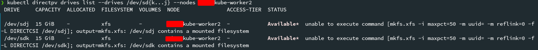 Drives never reach "Ready" state · Issue #686 · minio/directpv · GitHub