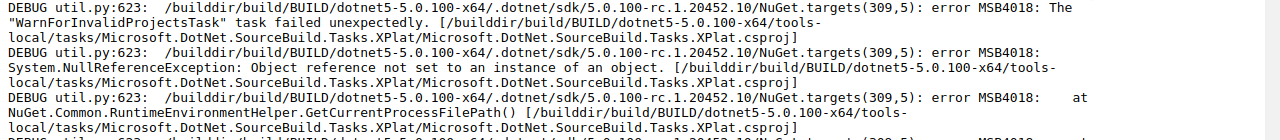 NuGet.targets error MSB4018 · Issue #1941 · dotnet/source-build · GitHub