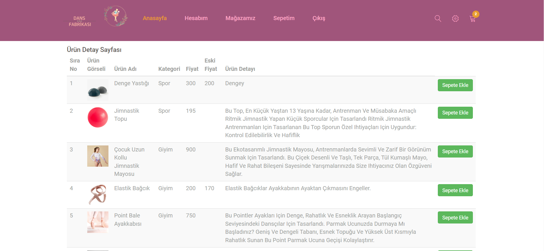 GitHub - Buse-cetin/dance-academy-ecommerce