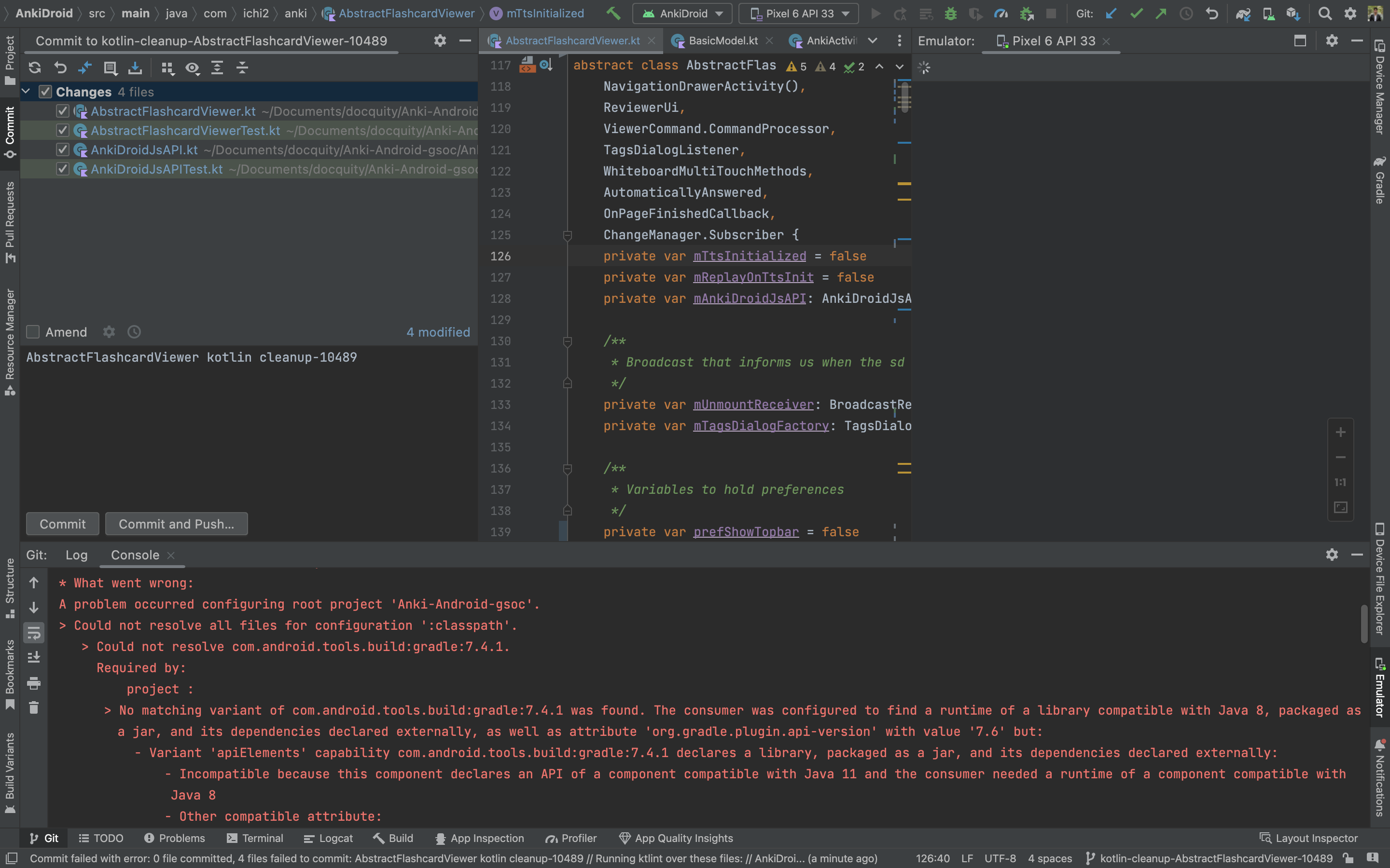 Help needed: Issue while comiting files · Issue #13239 · ankidroid/Anki-Android · GitHub
