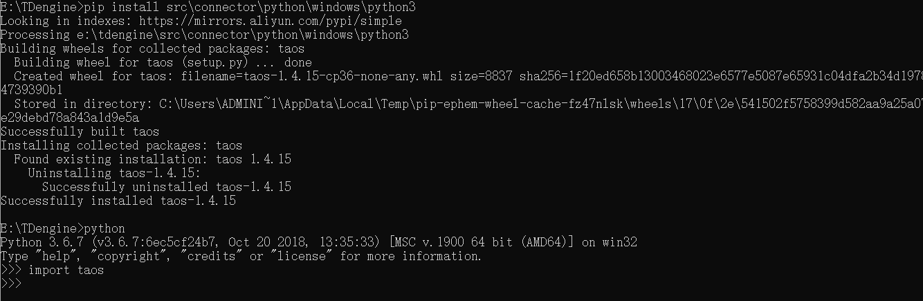 python package install was failed · Issue #246 · taosdata/TDengine · GitHub