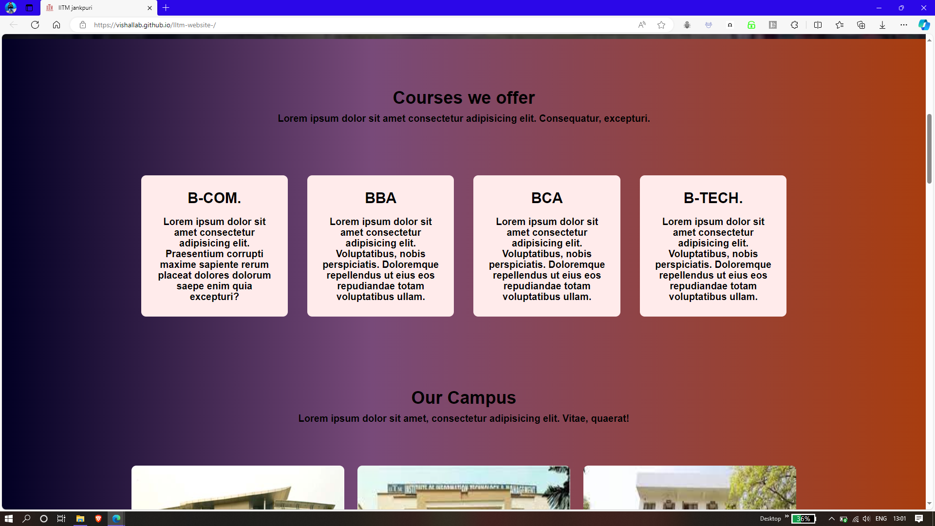 GitHub - Vishallab/IItm-website-