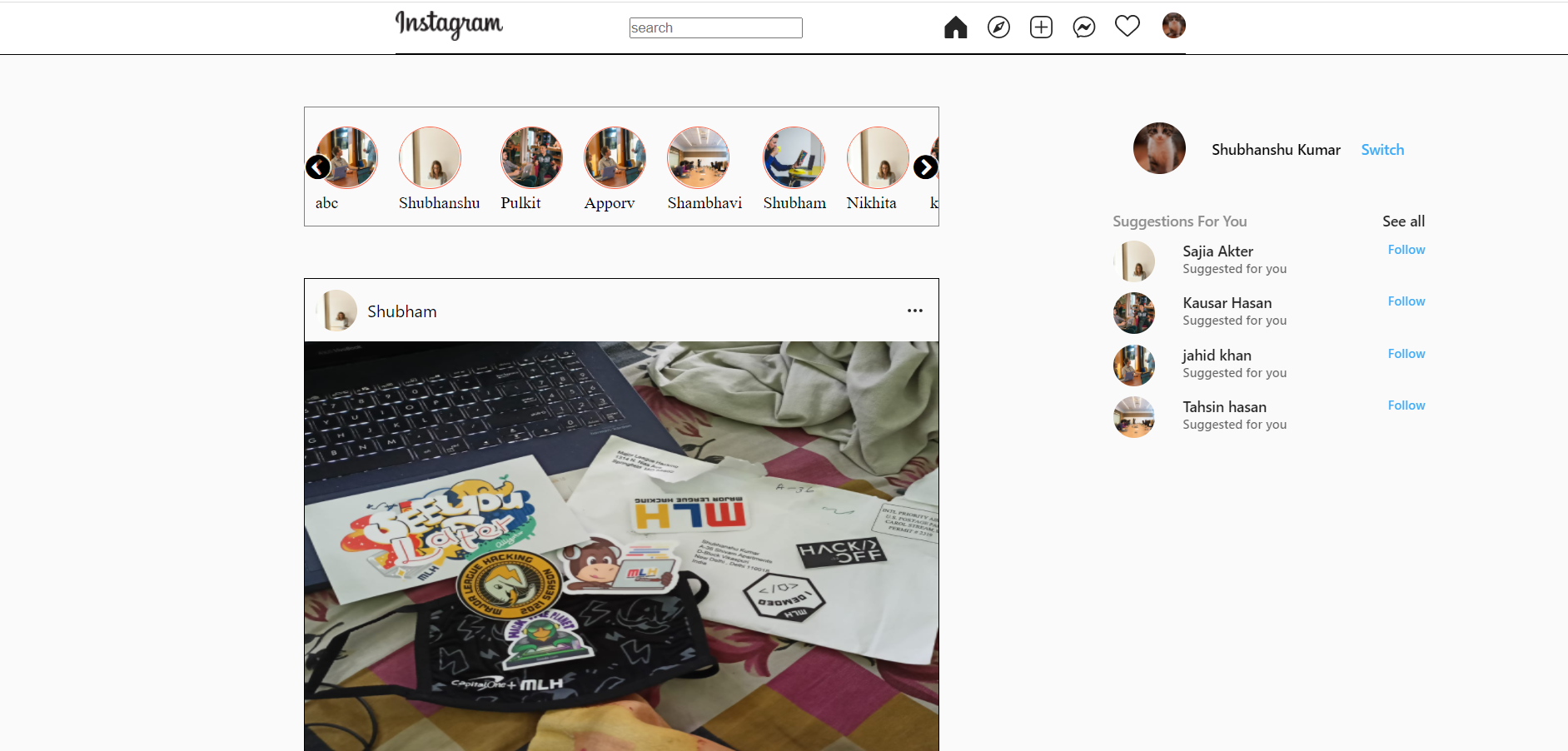 GitHub - SHUBHANSHU-creator/Instagram-Clone: Instagram Clone using HTML ...