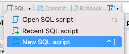 Having trouble creating a new SQL script tab contextual to the DB or schema I'm already working ...
