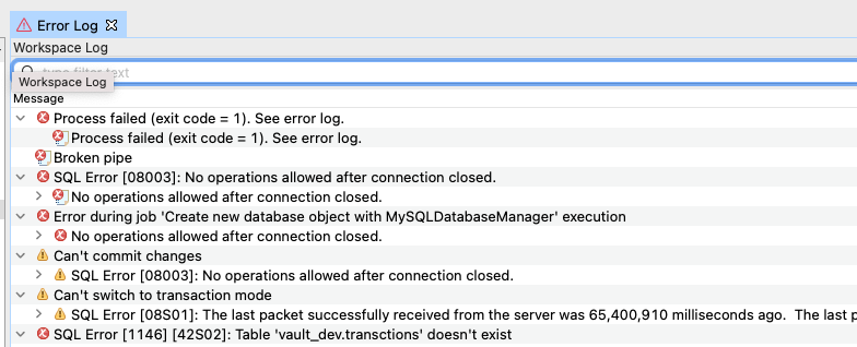 Error log has no timestamp? · dbeaver · Discussion #13124 · GitHub