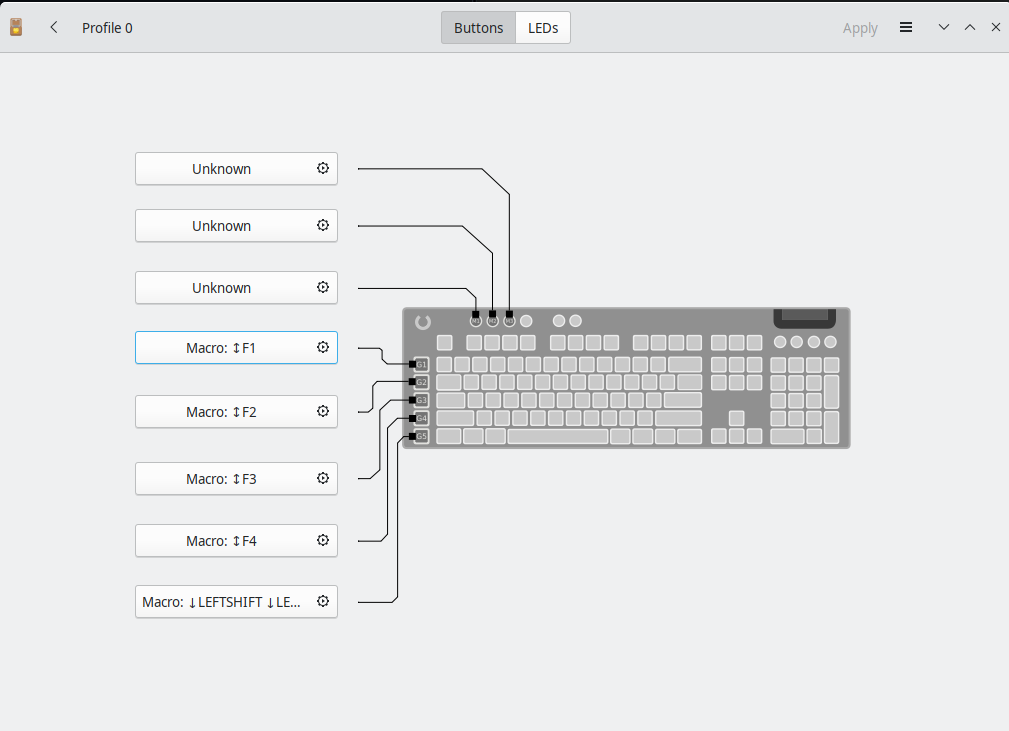 Please add support for mapping Logitech G915 keyboard macro keys with ...