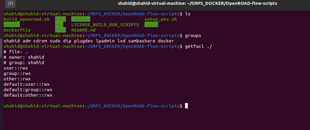 Docker Permission Denied Openroad Flow Fail Ubuntu20 04 · Issue 907 · The Openroad Project
