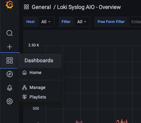 Dashboard Browse Section Missing in Grafana UI · Issue #14 · lux4rd0/grafana-loki-syslog-aio ...