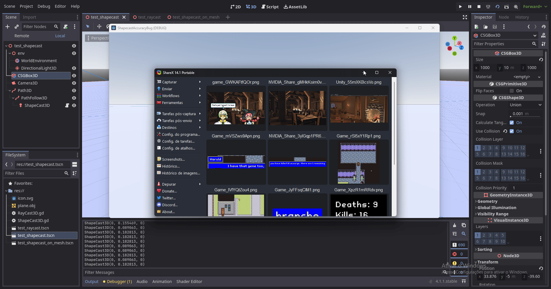 ShapeCast3D has massive accuracy issues · Issue #85314 · godotengine/godot · GitHub