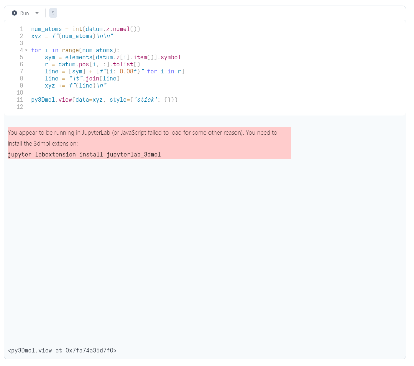 SchNet notebook doesn't render molecule viz for outside users · Issue #8 · gradient-ai/Graphcore ...