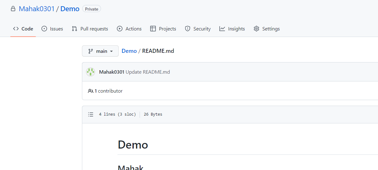 Github Mahak0301 Demo