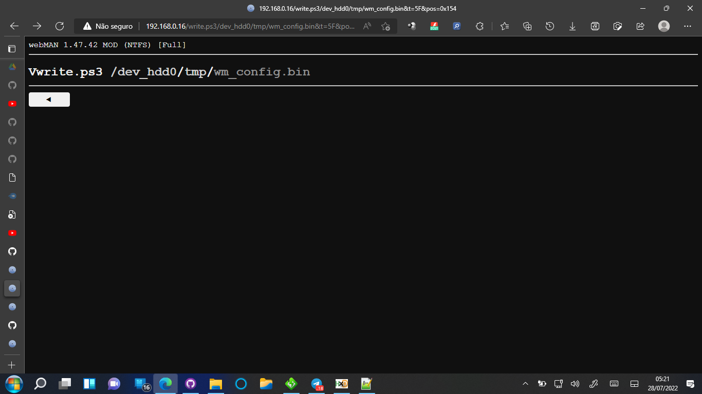 [BUG] Write to Offset · Issue #750 · aldostools/webMAN-MOD · GitHub