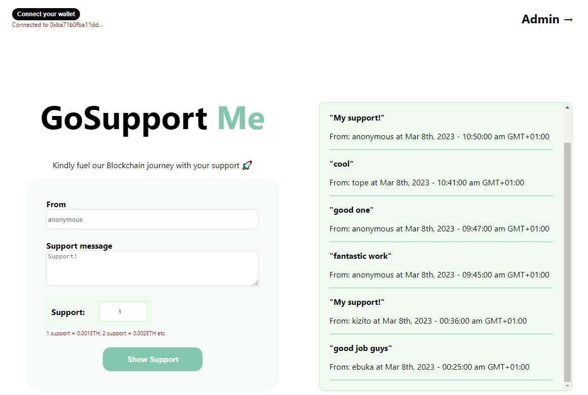 GitHub - Bukasuji/ShowMeSupport-Frontend--Solidity-DeFi-Tipping-app: This is the frontend of the ...