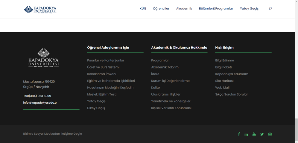 GitHub - melisalpkaya/kapadokya: Cappadocia University Website