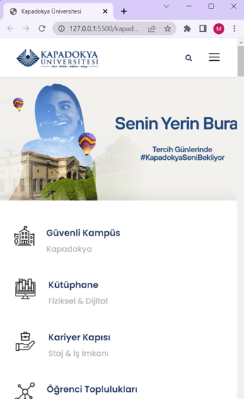 GitHub - melisalpkaya/kapadokya: Cappadocia University Website