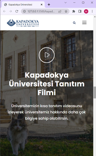GitHub - melisalpkaya/kapadokya: Cappadocia University Website