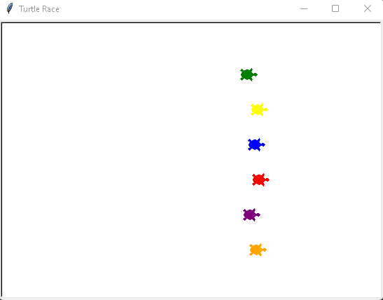 GitHub - MertSaygili/TurtleRace: ' Turtle racing game ' with Python Turtle