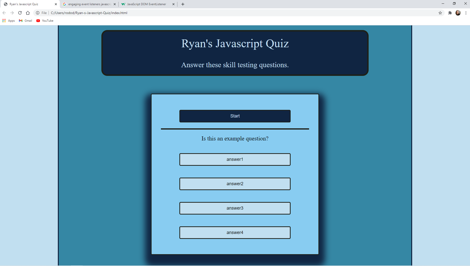 GitHub - RyeBowTie/Ryan-s-Javascript-Quiz