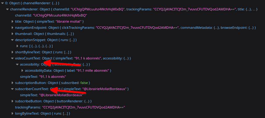 [YouTube] Stream count and subscriber count extraction broken in search results with the ...