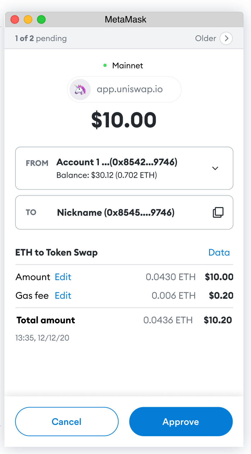 Update transaction confirmation design · Issue #10329 · MetaMask ...