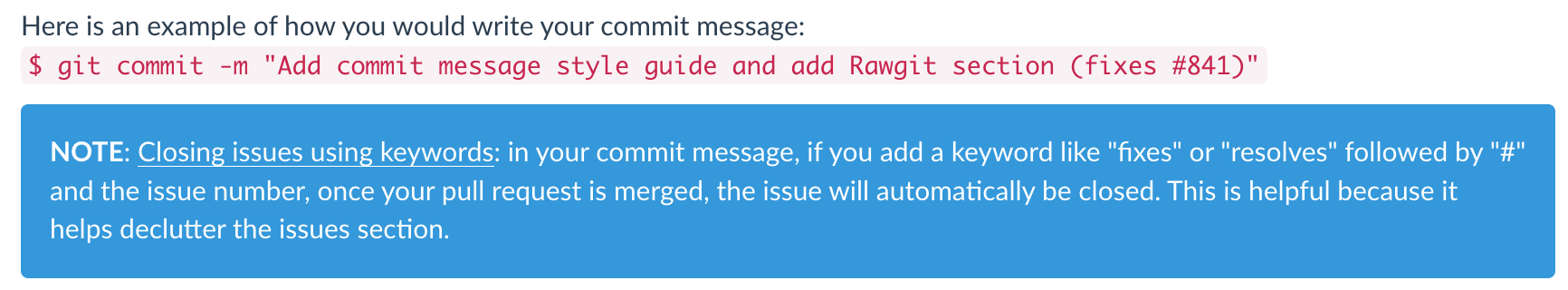 Update note about closing issues using keywords · Issue #1103 · open-learning-exchange/open ...