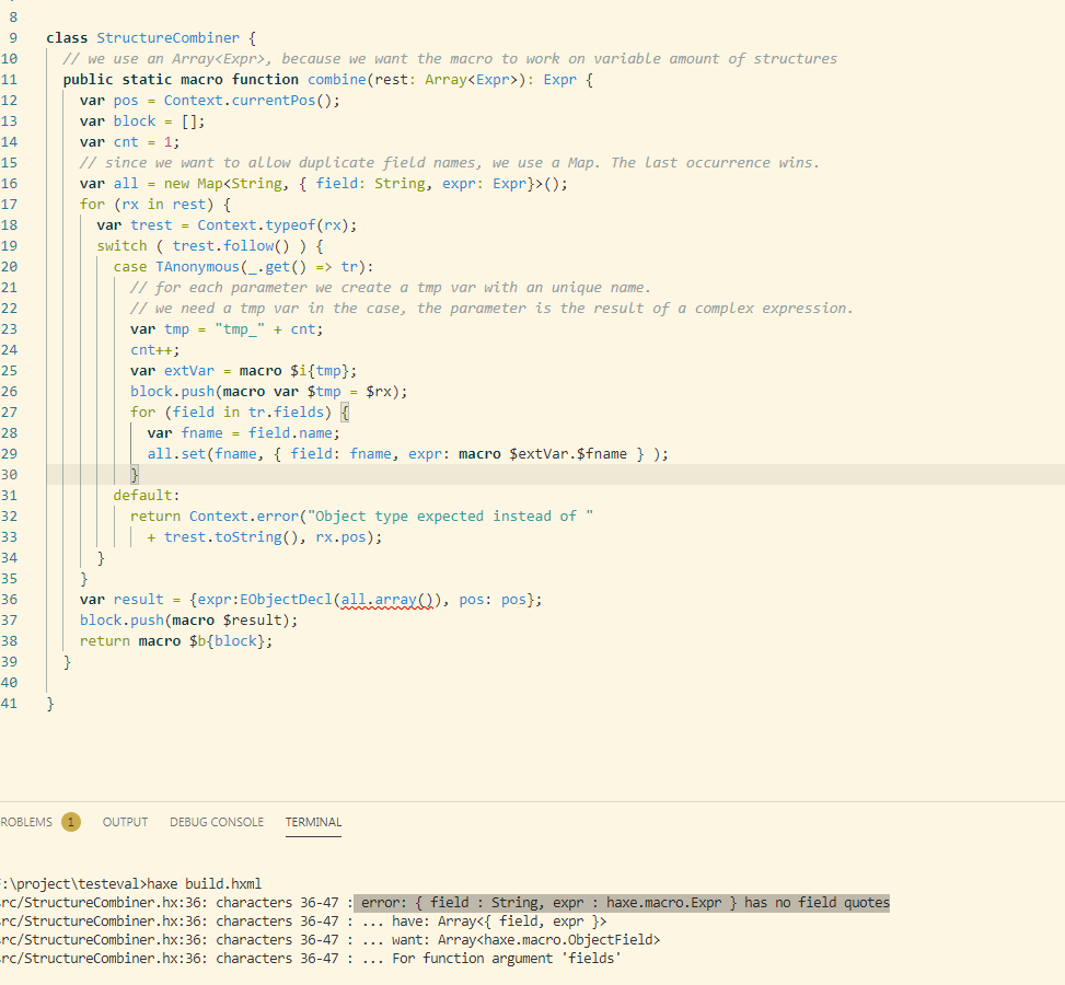 [eval] Error { Field String Expr Haxe Macro Expr } Has No Field Quotes · Issue 10092