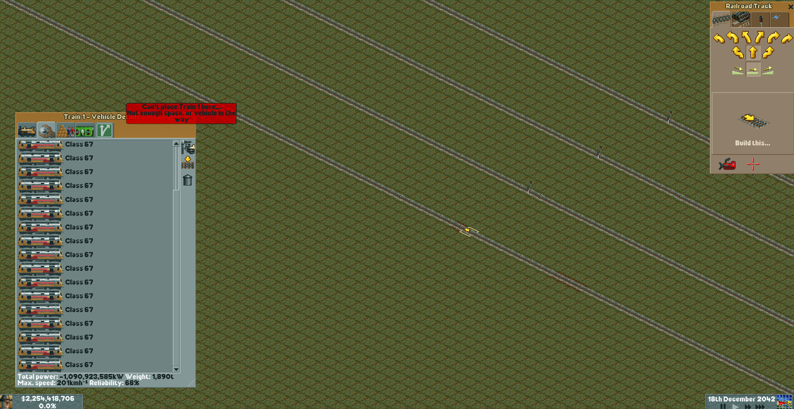 Exceptionally long trains cannot be placed on tracks · Issue #1412 · OpenLoco/OpenLoco · GitHub