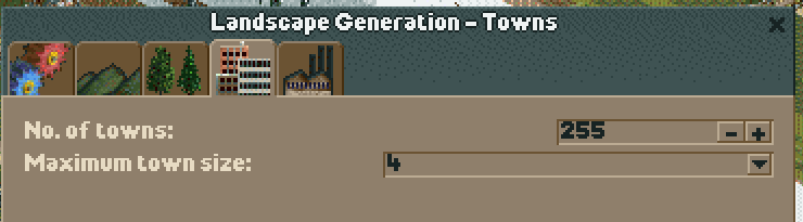 No lower limit on towns in scenario editor landscape generator · Issue #1430 · OpenLoco/OpenLoco ...
