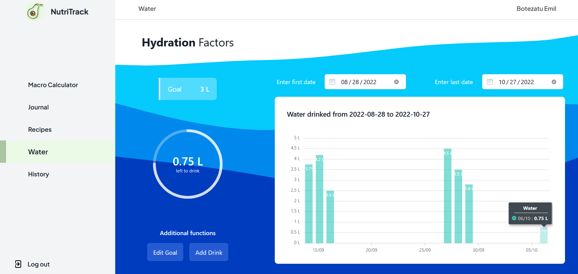 GitHub - botezatuemil/nutrition-tracker