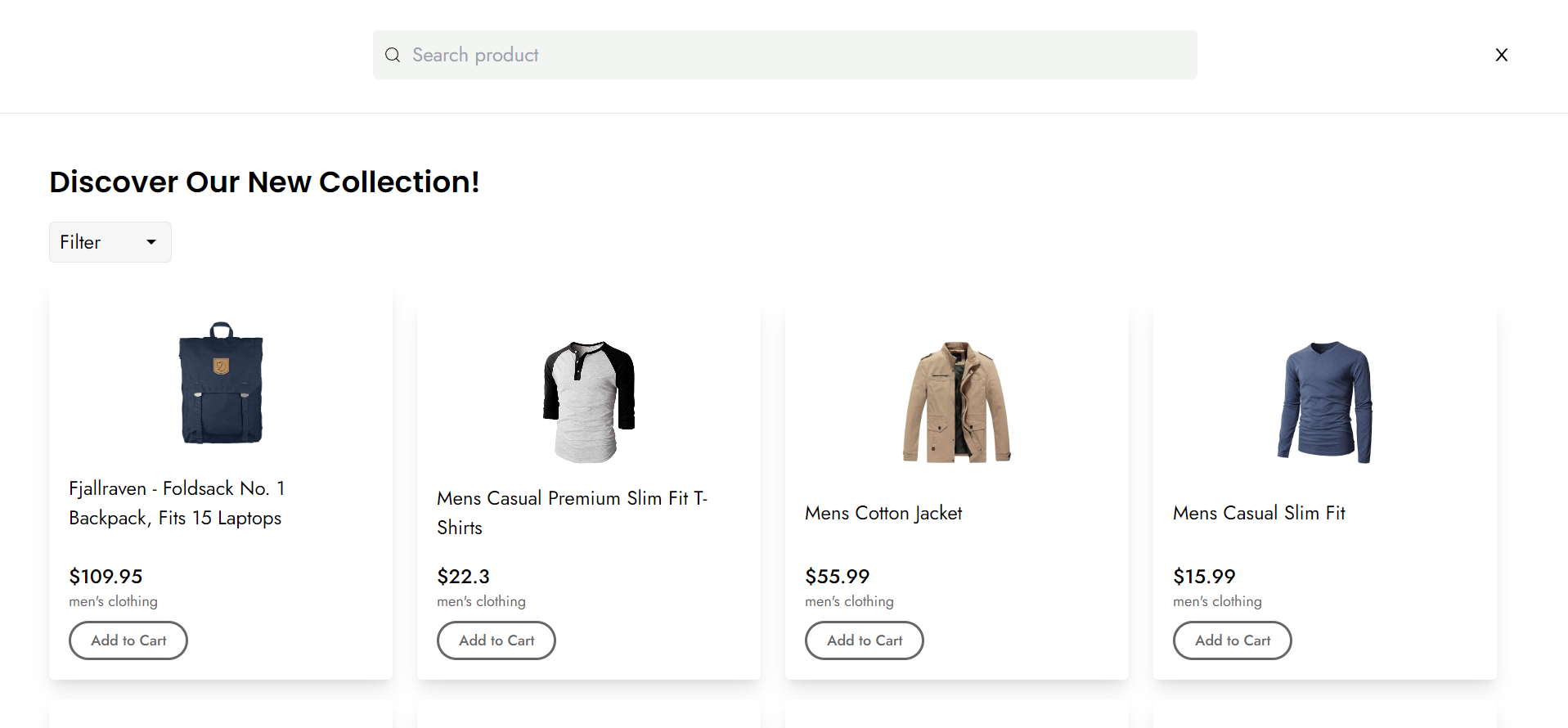 GitHub - botezatuemil/ecommerce: ecommerce frontend consuming fakestoreapi