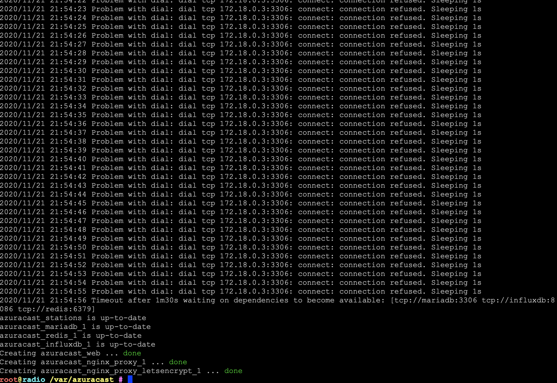 AzuraCast is not installed via Docker on Ubuntu · Issue #3445 · AzuraCast/AzuraCast · GitHub