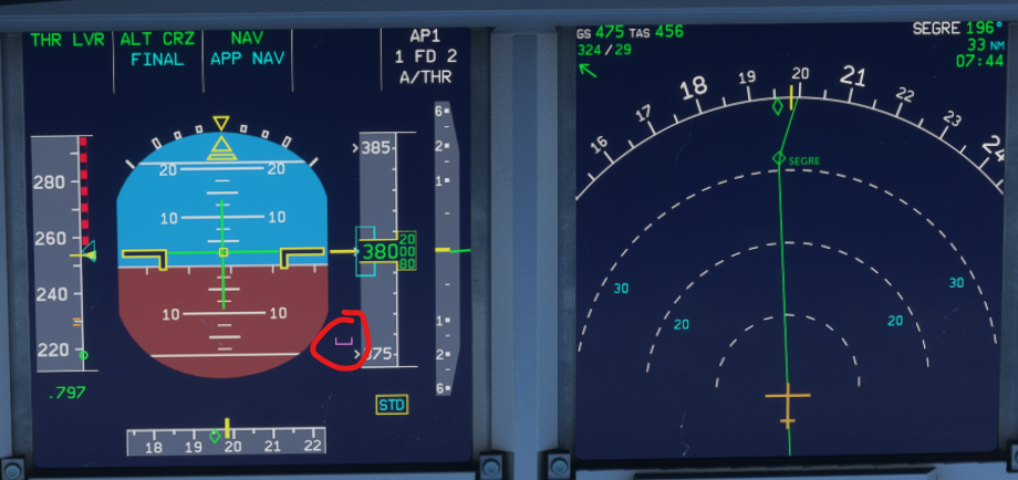 Weird Bug in the PFD · Issue #4049 · flybywiresim/aircraft · GitHub