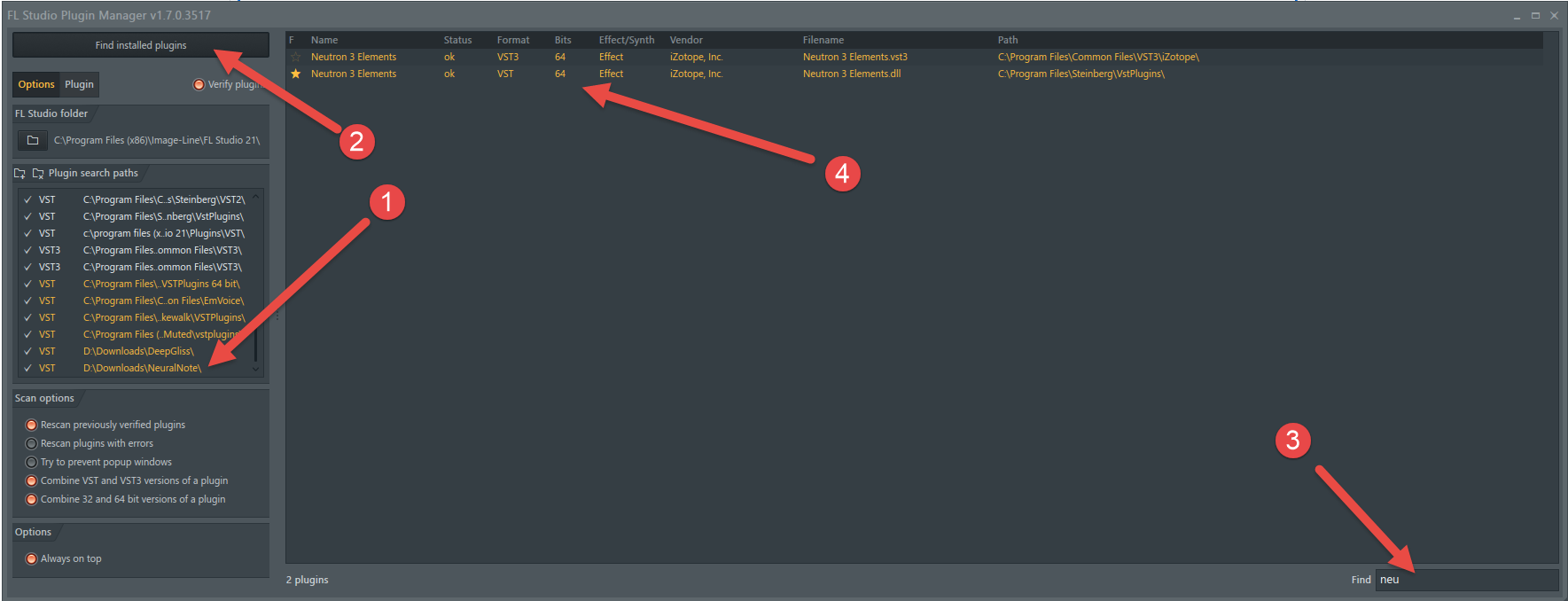 Unable to have FlStudio 21 recognise the plugin · Issue #31 · DamRsn/NeuralNote · GitHub