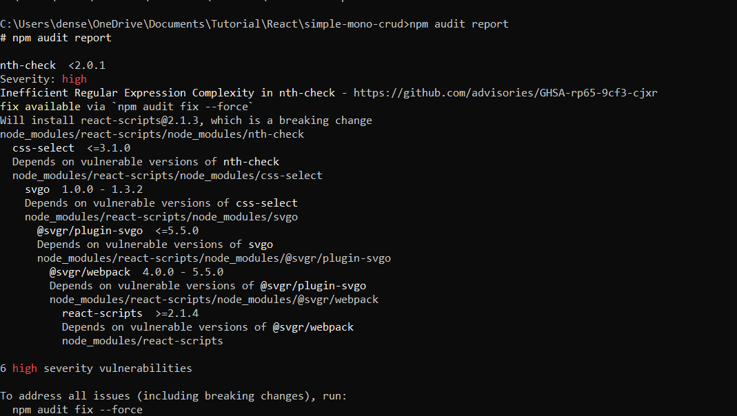 Question About 6 High Severity Vulnerabilities · Issue 13227