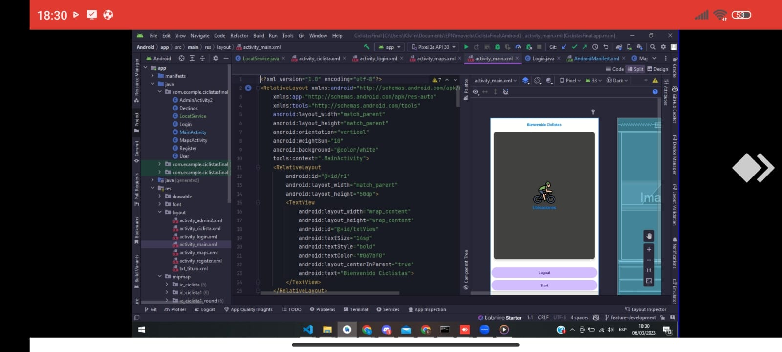GitHub - Miguel-EMC/CiclistasFinal