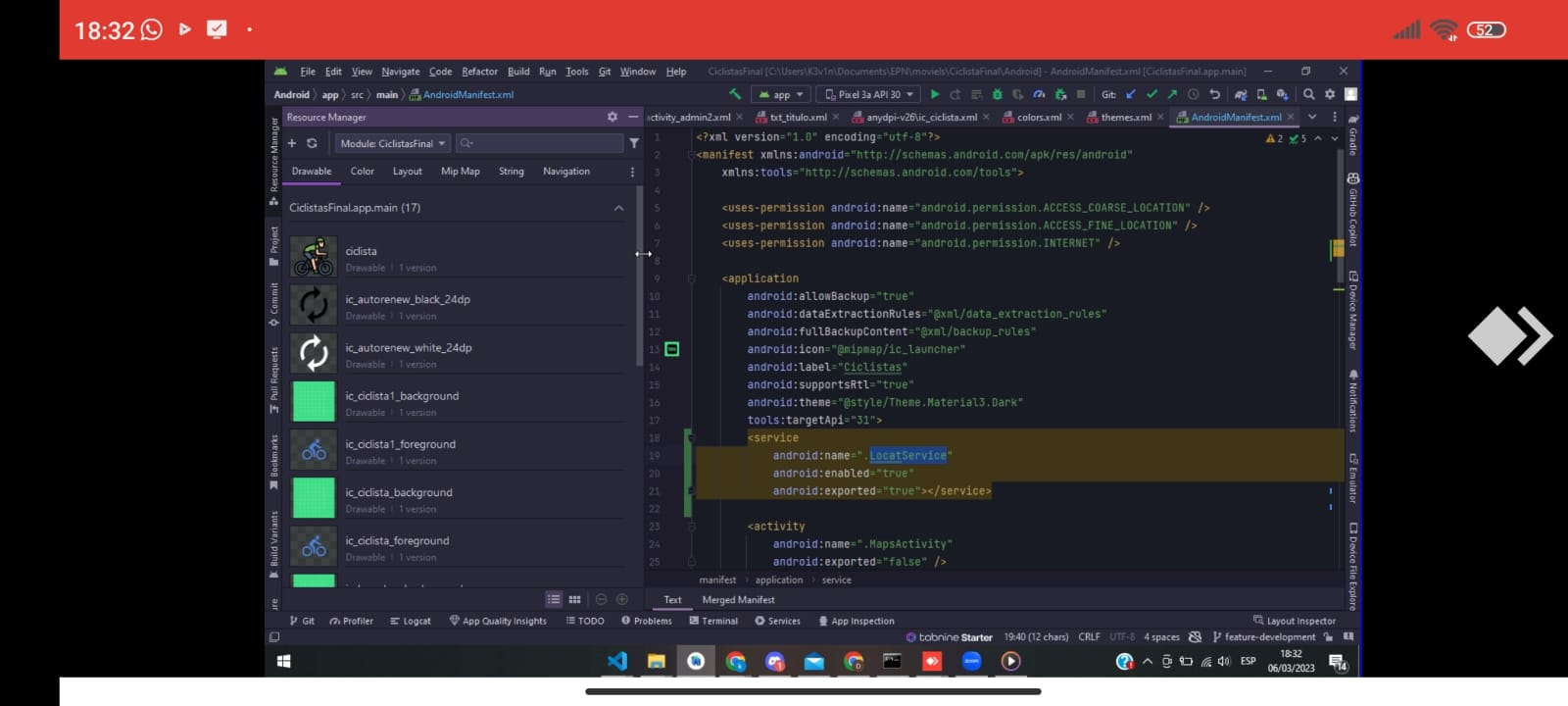 GitHub - Miguel-EMC/CiclistasFinal