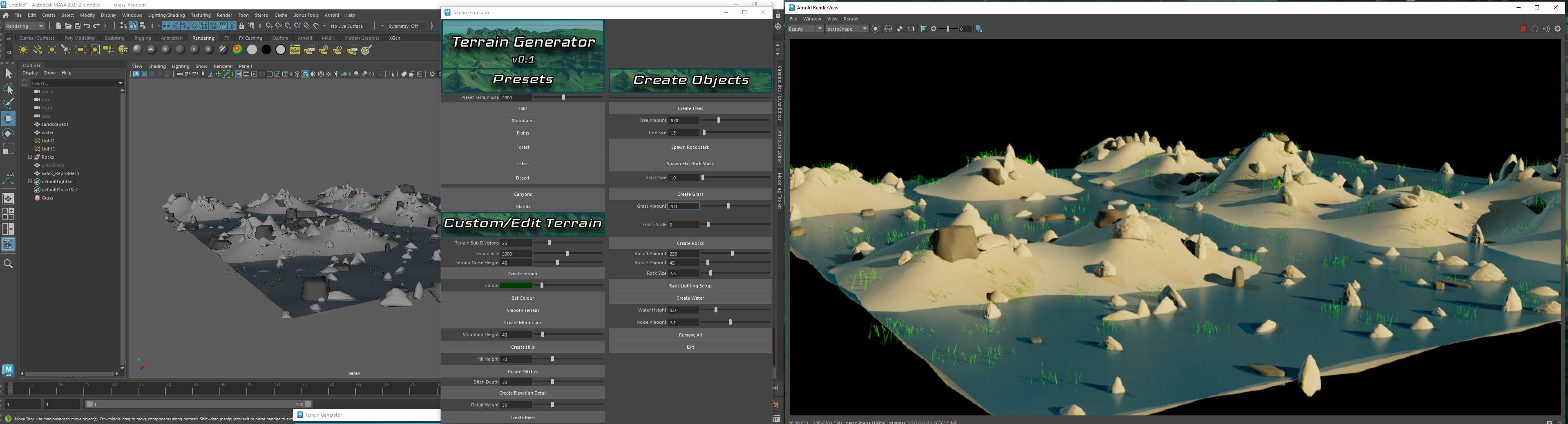 GitHub - RLG42/Maya-Environment-Tool: A Maya tool for making procedural environments