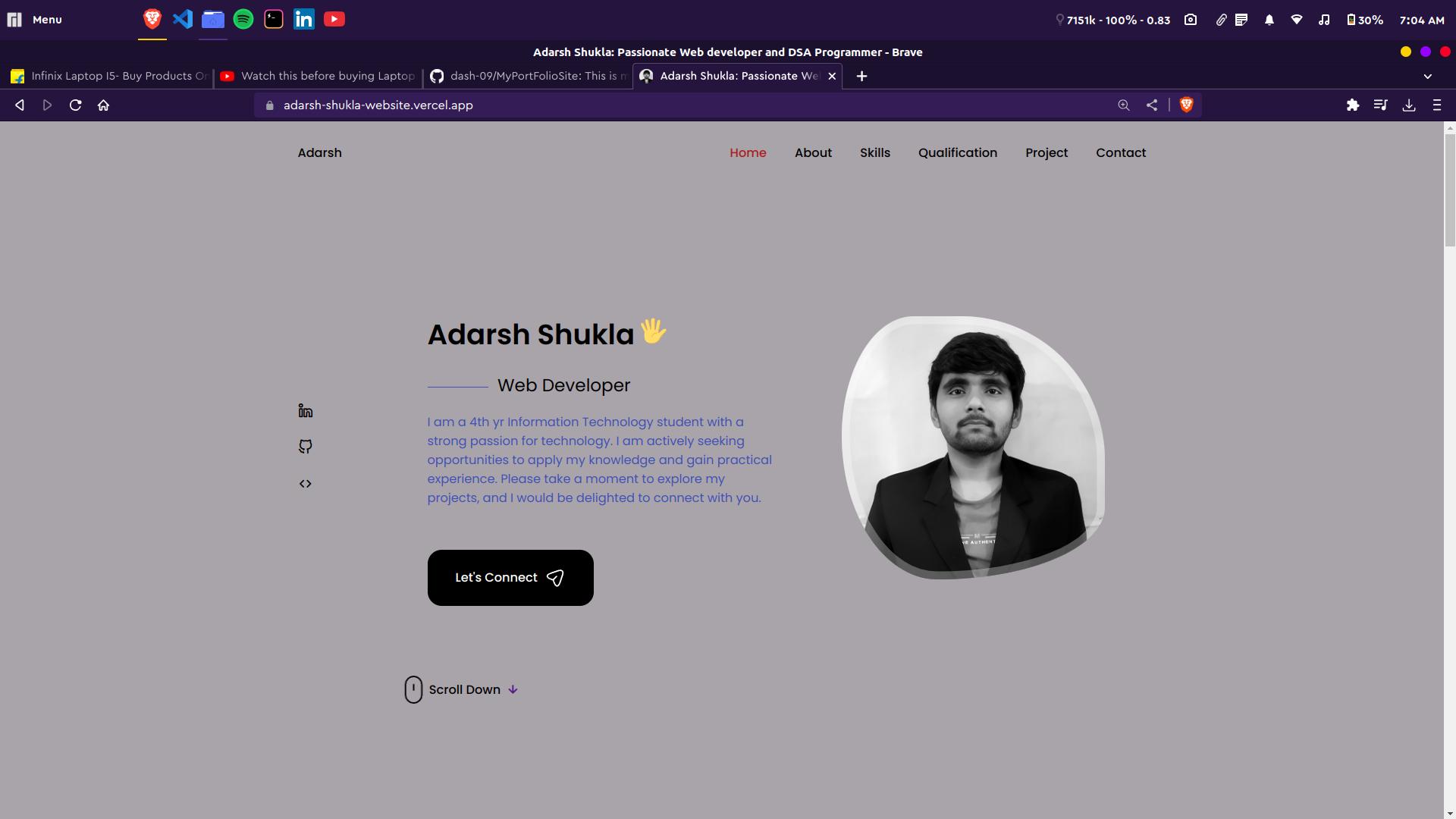 GitHub - dash-09/MyPortFolioSite: This is my portfolio site . It contains all the components and ...
