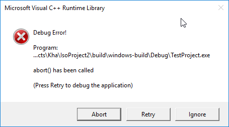 Trying both of the vscode hxcpp debuggers with Kha results in a C++ Runtime Library error ...