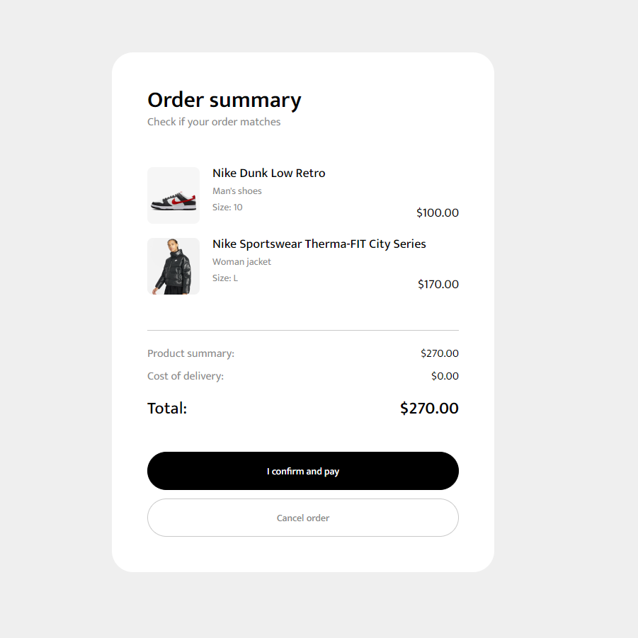 GitHub - GoraJakub/nike-summary-card