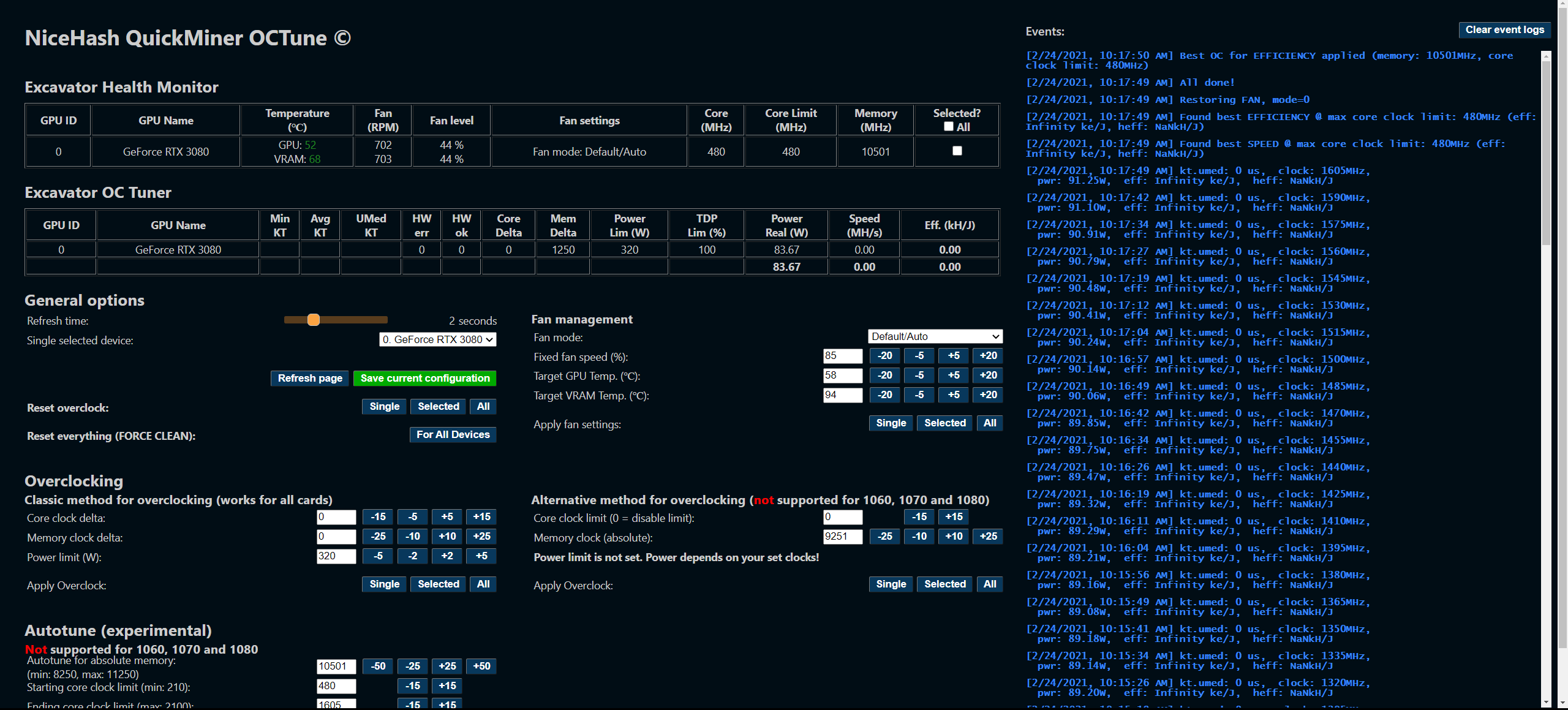 OCTune no longer works after update · Issue #58 · nicehash/NiceHashQuickMiner · GitHub