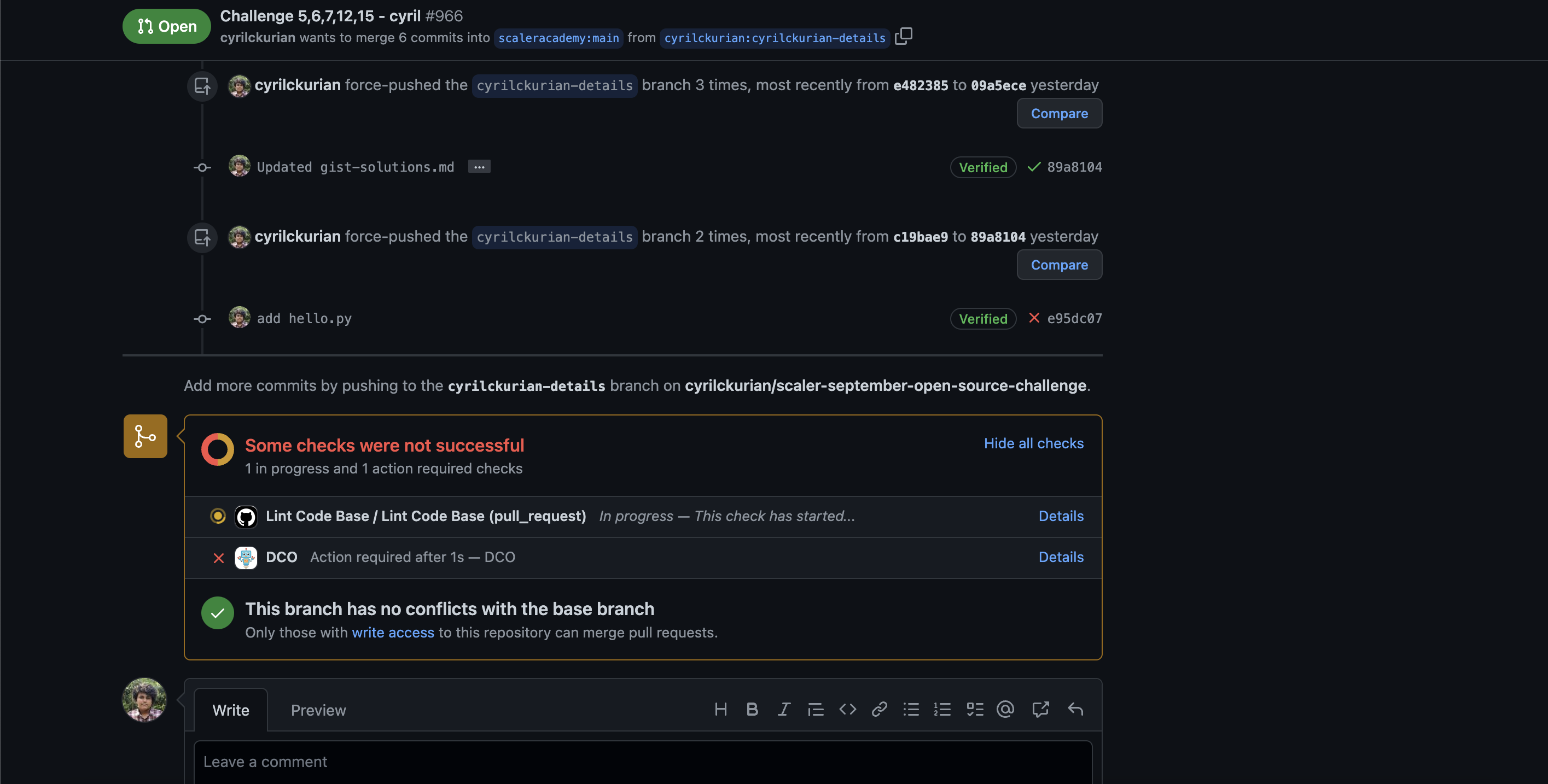 Cyril -Challenge1-30 · Issue #21 · scaleracademy/scaler-september-open-source-challenge-2022 ...