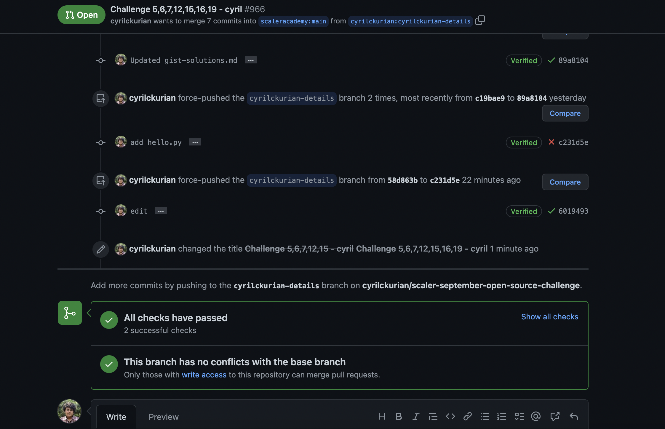 Cyril -Challenge1-30 · Issue #21 · scaleracademy/scaler-september-open-source-challenge-2022 ...