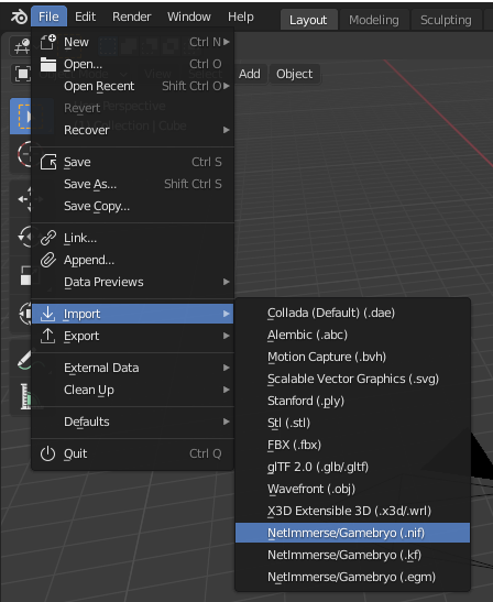 cant import export catherine classic .nif files · Issue #421 · niftools/blender_niftools_addon ...