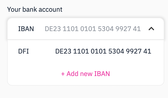 Get rid of "DFI" on the IBAN selection · Issue #52 · defichain-web-wallet/extension · GitHub